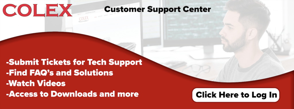 Support | Customer Support Center - Colex Finishing Solutions